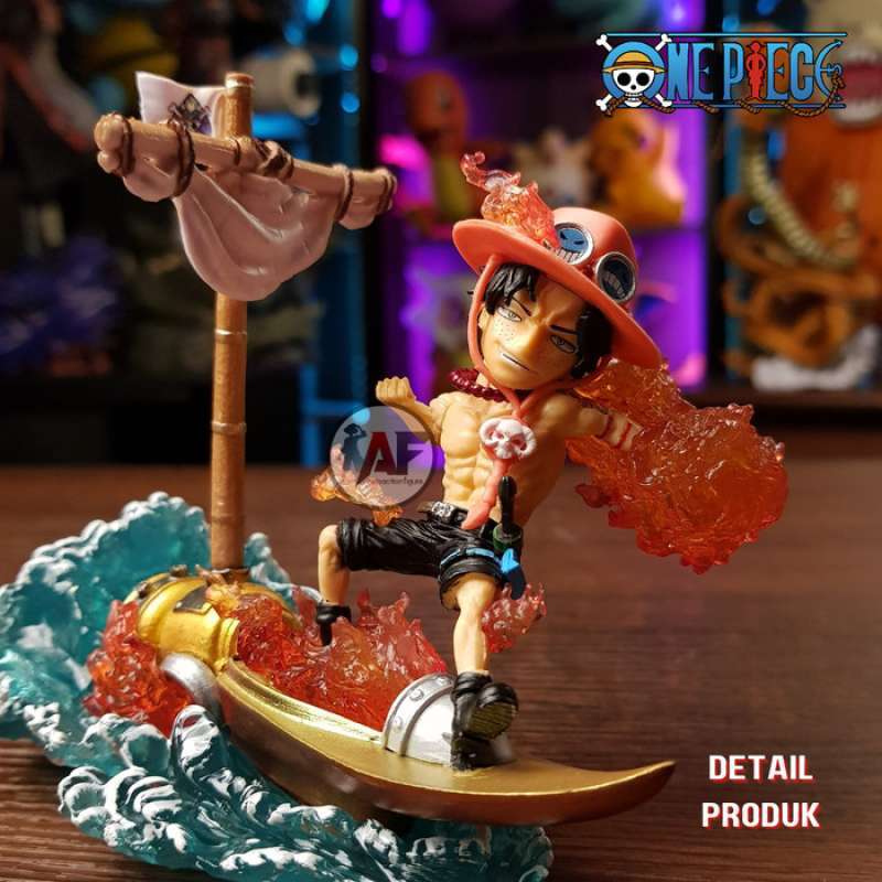 Promo Action Figure One Piece Portgas D Ace With Ship Mini G5 Studio ...