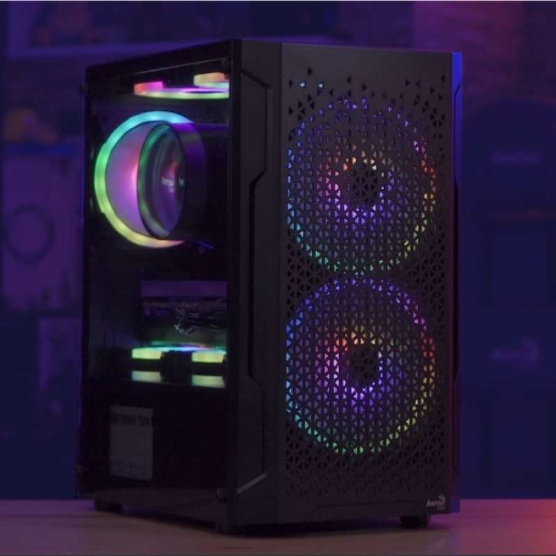 Promo Aerocool Trinity Mini V2 Frgb Tempered Glass Pc Case Gaming ...