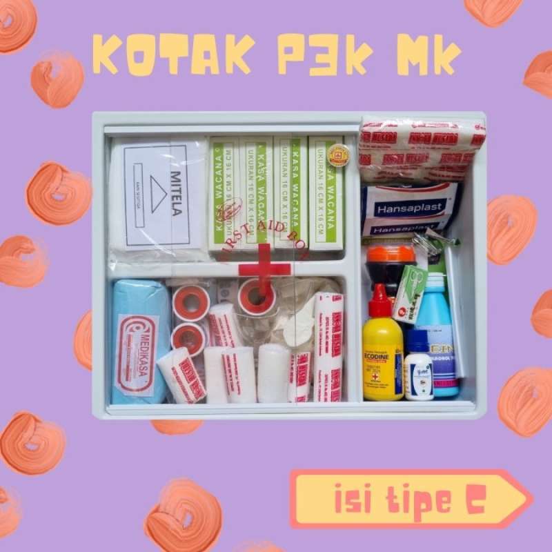 Promo Kotak P3k Mk11/first Aid Box Maspion+isi Tipe C Diskon 23% Di ...