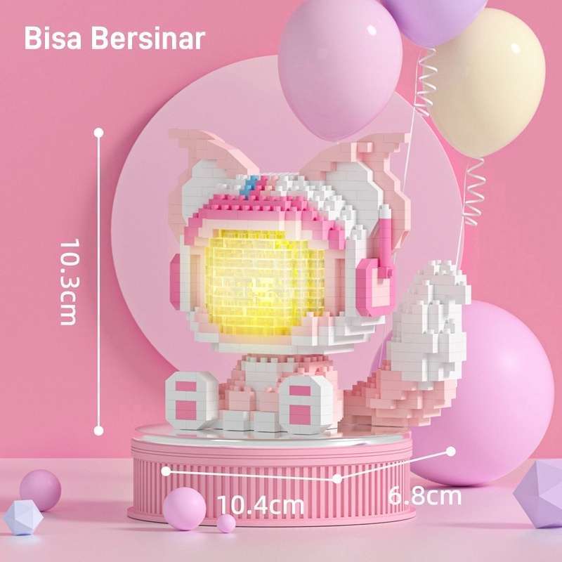 Promo （bisa Bersinar) Mainan Balok Edukasi Karakter Kartun Mainan Balok ...