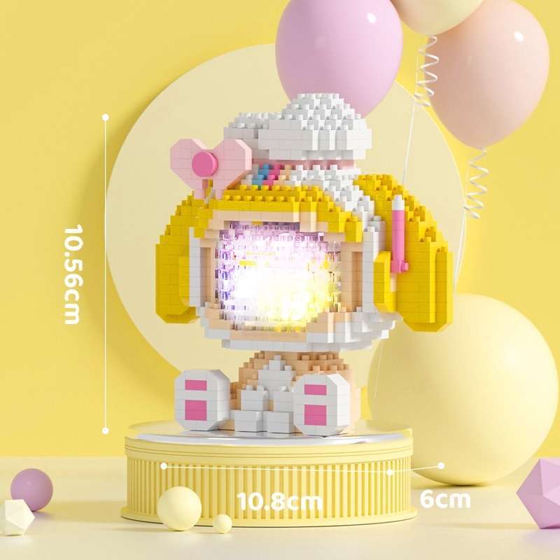 Promo （bisa Bersinar) Mainan Balok Edukasi Karakter Kartun Mainan Balok ...