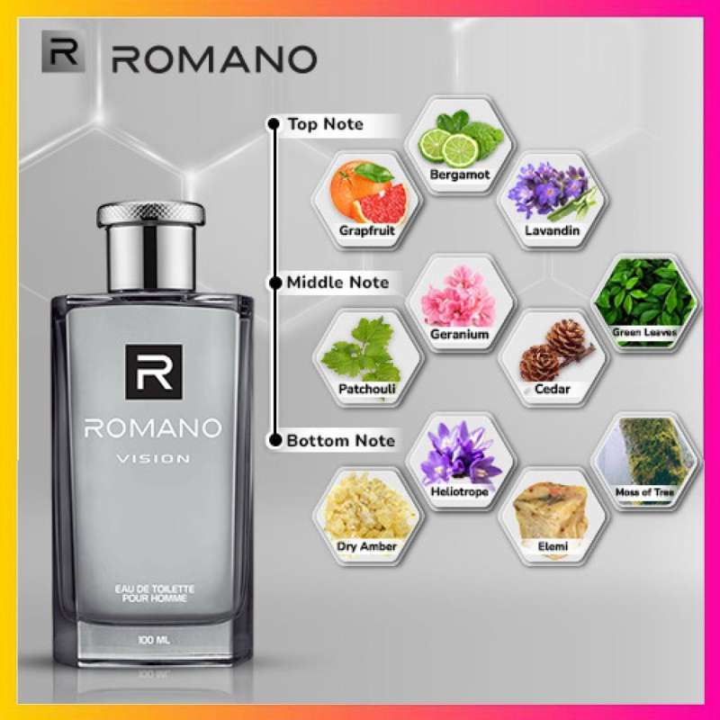 Jual Romano Eau De Toilette Parfum Pria Vision 100 Ml Di Seller Pro-id ...