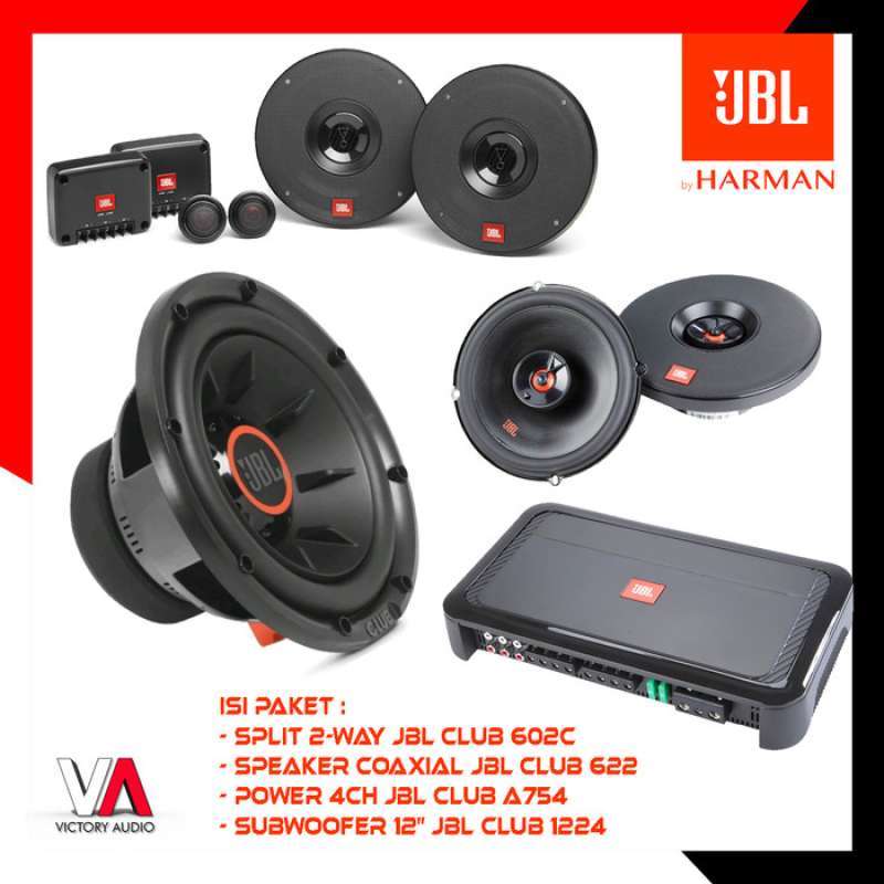 Promo Paket Audio Mobil Full Set Sound System Jbl Club Series 3 Diskon ...