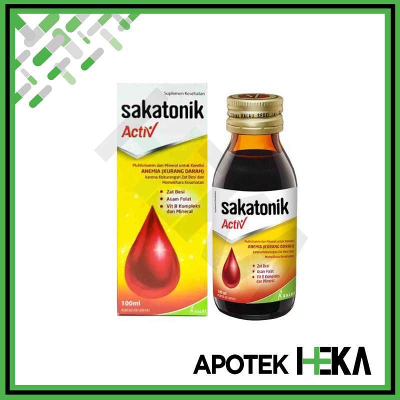 Jual Sakatonik Activ Syrup - Sirup Multivitamin Zat Besi Tambah Darah ...