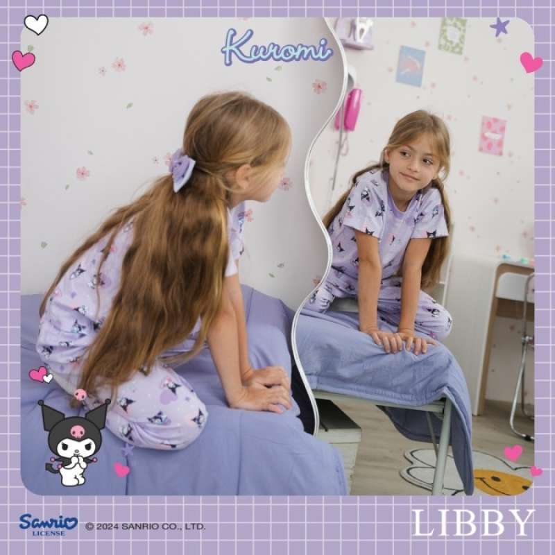 Jual Libby Sanrio Setelan Piyama Anak Besar Perempuan Kuromi Cinnamoroll Hello Kitty - 10 Tahun ...