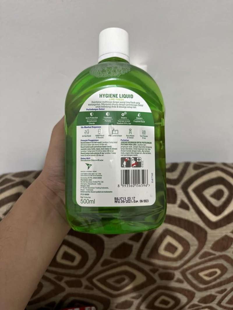 Jual Dettol Disinfektan Antiseptic Hygiene Liquid Lime Fresh 500ml Di ...