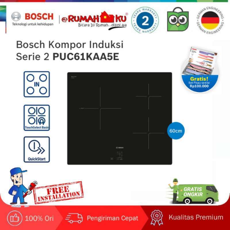 Jual Bosch Puc61kaa5e Induction Hob / Kompor Induksi Hitam Serir 2 | 60 ...