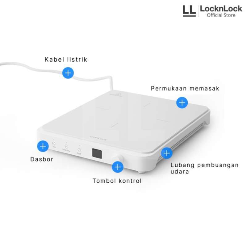 Jual Locknlock Kompor Listrik Induksi Slim Induction Cooker - Eji146wht ...
