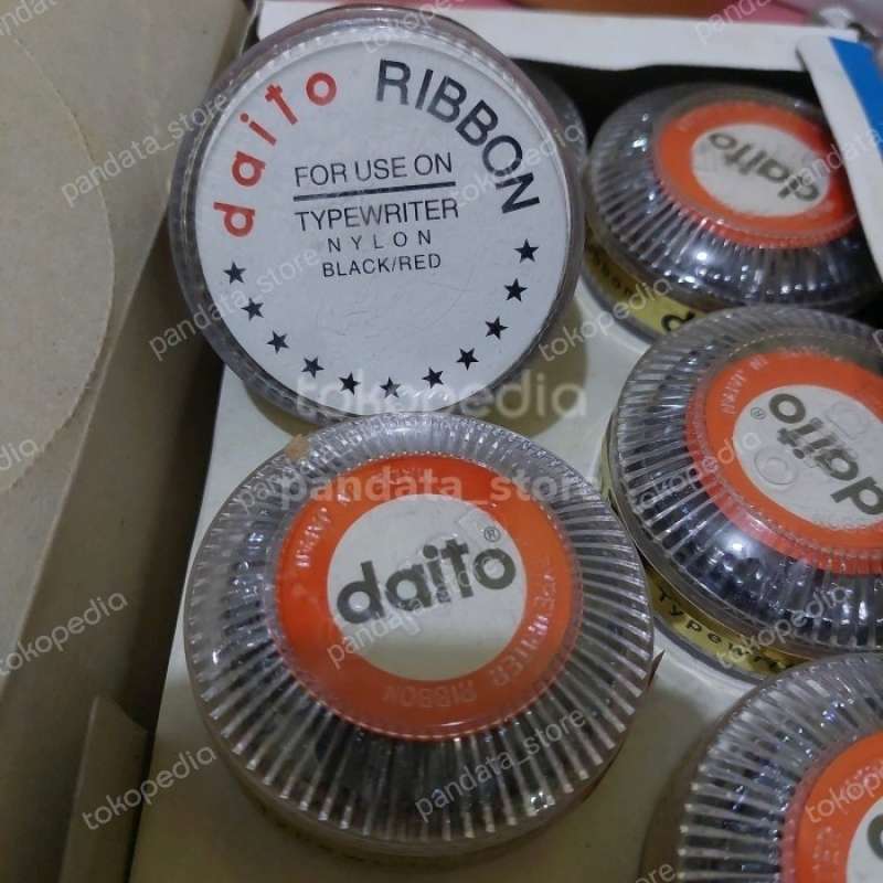 Jual Pita Ribbon Daito Mesin Tik Merah Hitam Plastik Di Seller Circlet ...