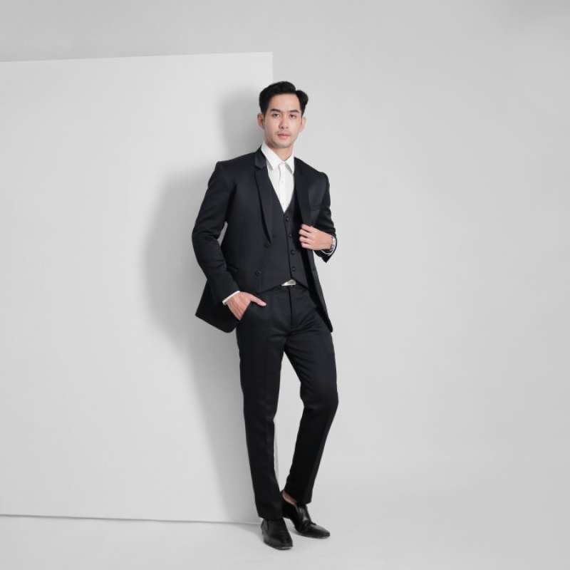 Jual Goldy Outfit - Jas Celana&rompi Hitam Formal Peaky Series - L Di ...