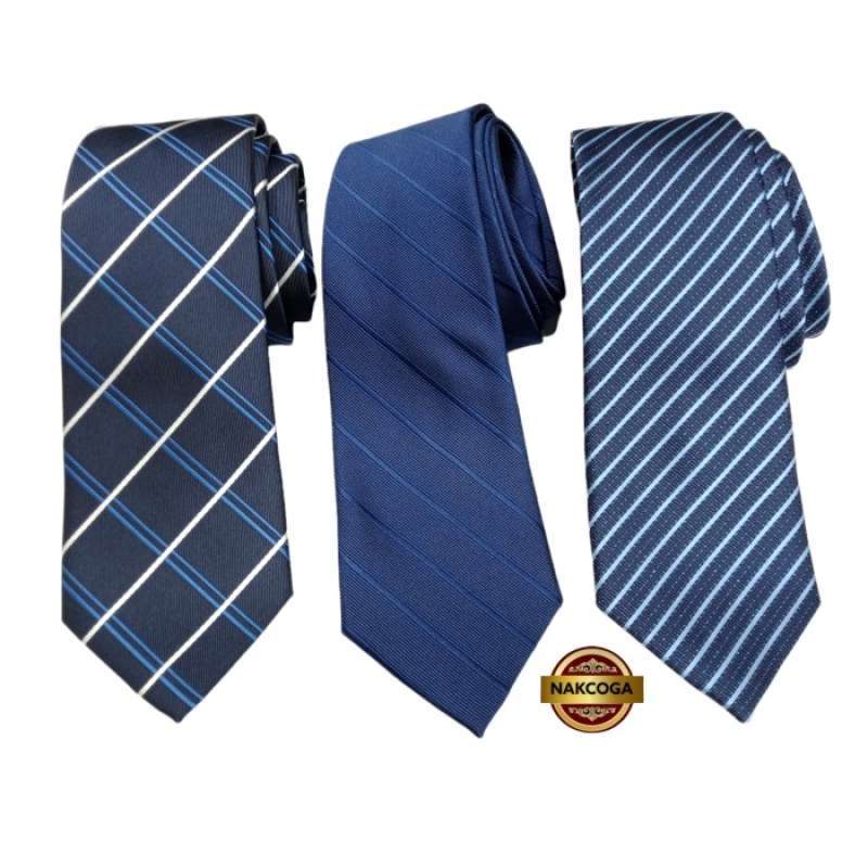 Jual Dasi Biru Salur Dasi Kantor Pesta Pernikahan Wedding Pria Dasi ...