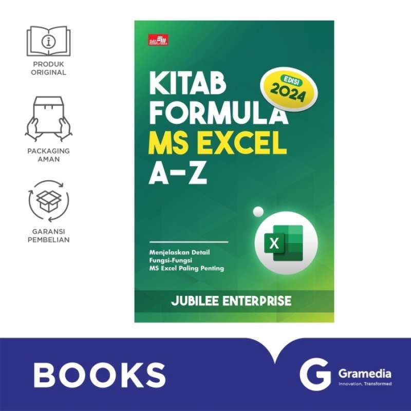 Jual Buku Kitab Formula Ms Excel A-z (edisi 2024) Di Seller Winter - Cengkareng Timur, Kota ...