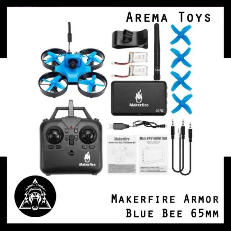 Jual Makerfire Armor Blue Bee Fpv Starter Kit 65mm Drone Rc Altitude ...