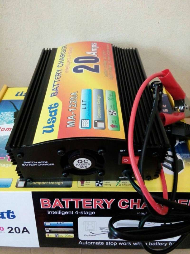 Promo Automatic Smart Battery Charger Accu/aki 12v 20a. Top Diskon 23% ...