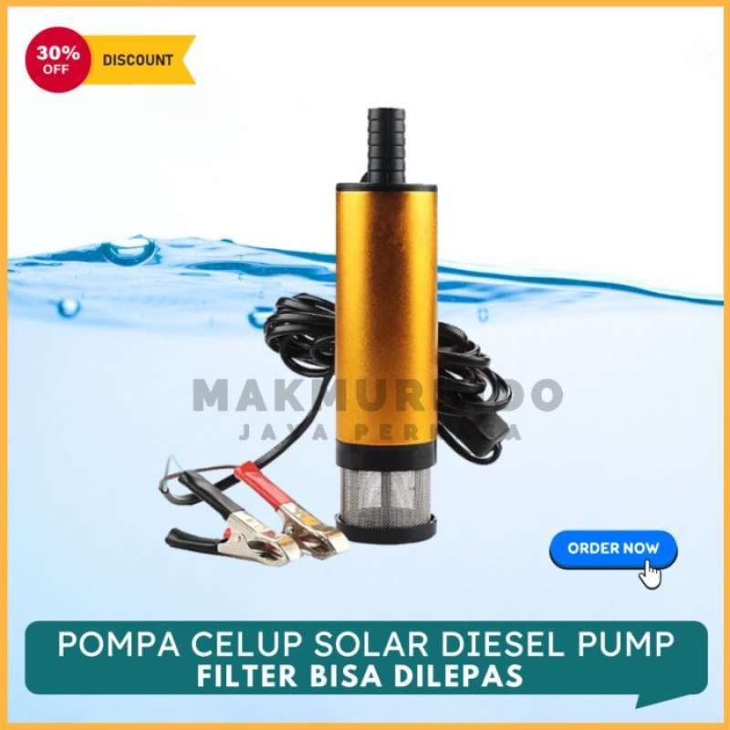Promo Pompa Celup Solar Dc 24v Mini Portable Diesel Pump Oli Minyak ...