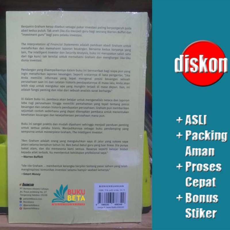 Jual The Interpretation Of Financial Statements - Benjamin Graham Di Seller Regstore ...