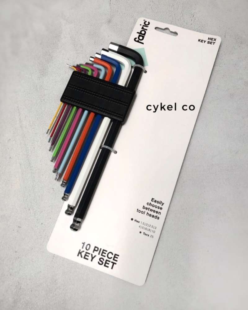 Promo Fabric Hex Key Set 10pc Color Coded Bike Mini Tool Set Diskon 23% ...