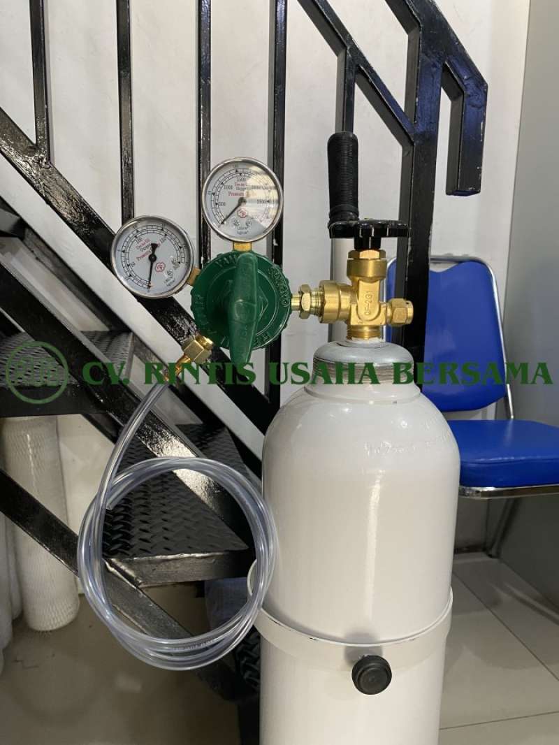 Promo Tabung Oksigen 1,5m3 Packing Ikan Lengkap (tabung+regulator+troly ...