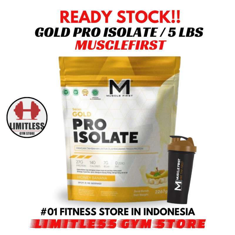 Jual M1 Pro Gold Isolate 5 Lb - 2250gr Whey Protein Isolate Muscle ...