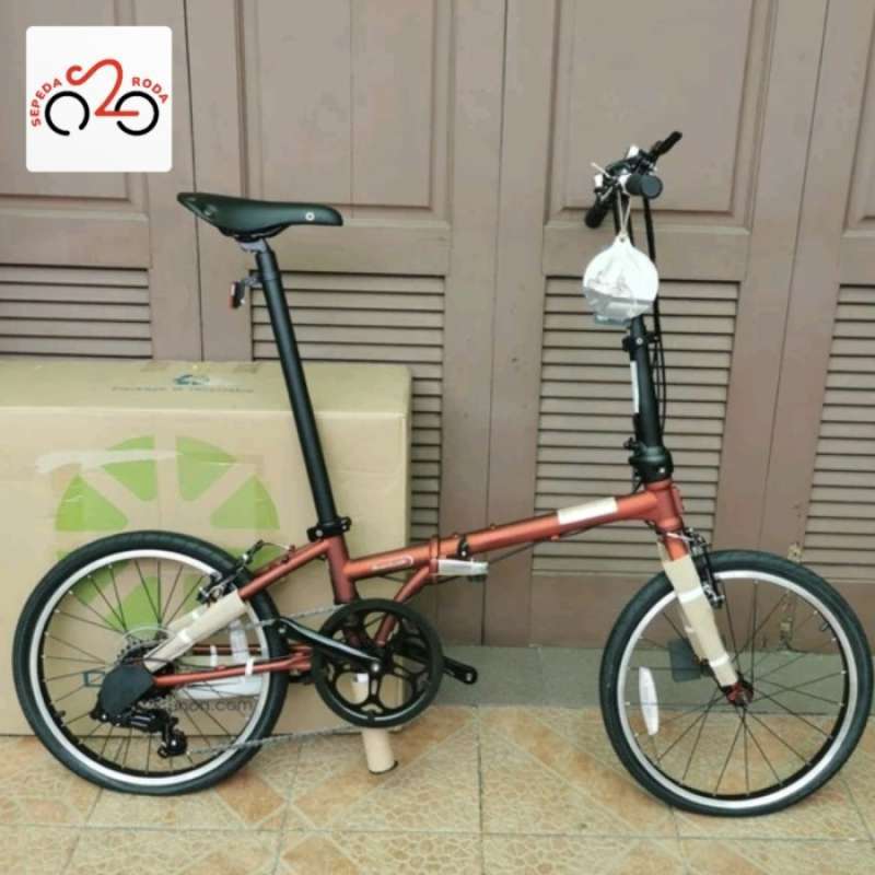 Jual Dahon Boardwalk D7 Japan Version Limited Black Edition Garnet Red ...
