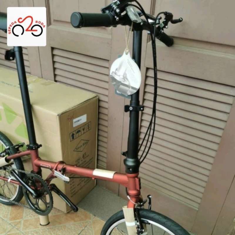 Jual Dahon Boardwalk D7 Japan Version Limited Black Edition Garnet Red ...