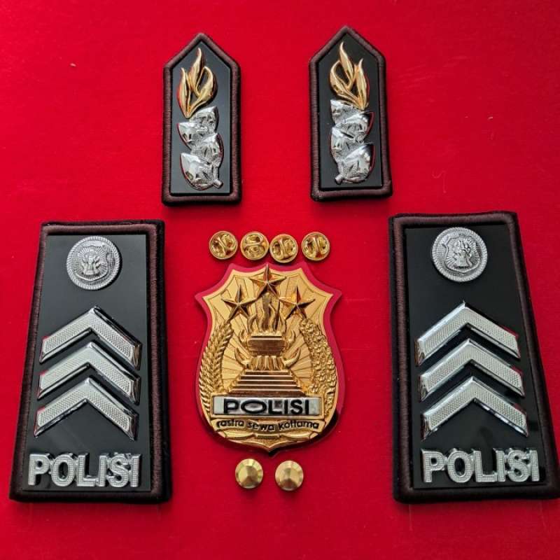 Jual Pangkat Pdh Brigadir Mika Lis Bordir Paket Di Seller Wd_store ...