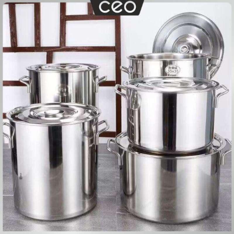Promo Dandang Nasi Stainless Stockpot Panci Polos Panci Baso Serbaguna ...