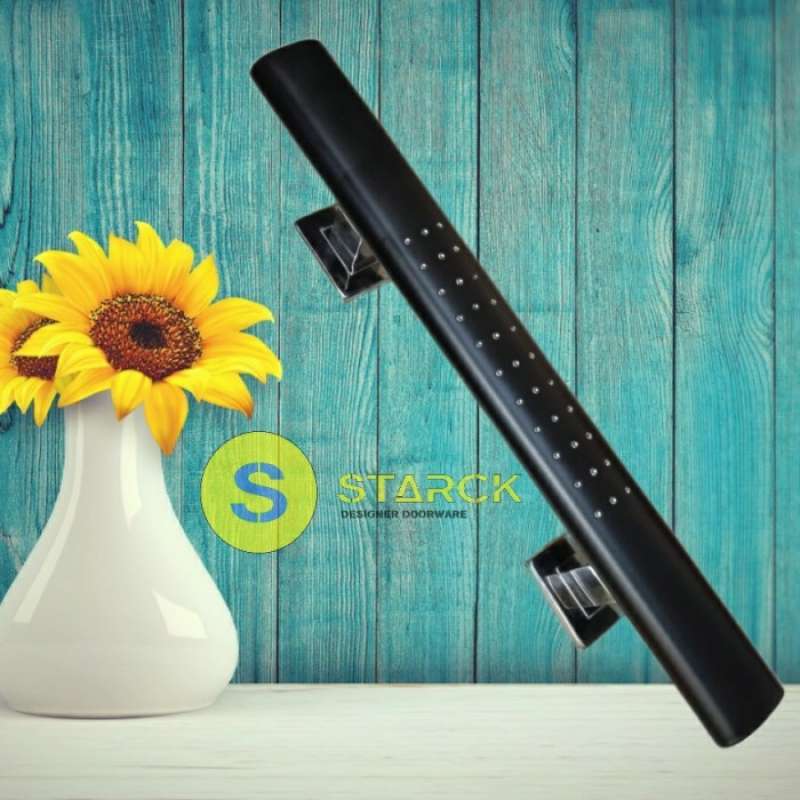 Promo Pull Handle Tarikan Gagang Pintu Kayu Stainless Hitam 35cm Diskon ...