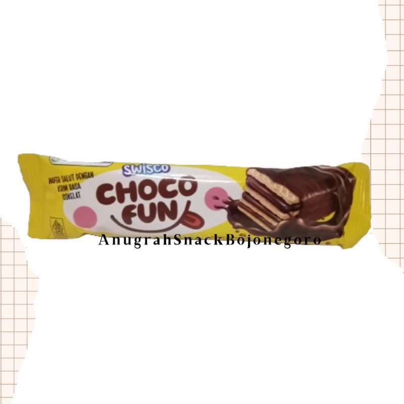 Jual Swisco Choco Fun Wafer Salut Dengan Krim Rasa Cokelat Renceng 8gr ...