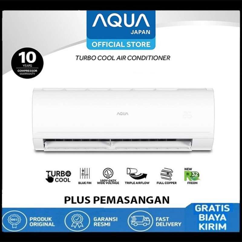Promo Ac Aqua Japan 1/2 Pk + Pasang Aqa Kr5anp Turbo Cool Diskon 23% Di ...