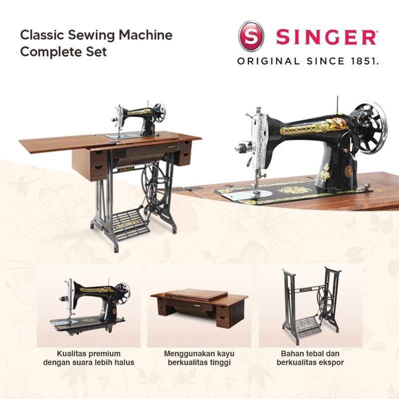 Jual Singer Jkb 15 Cl Class Mesin Jahit Manual Tradisional Klasik Full ...