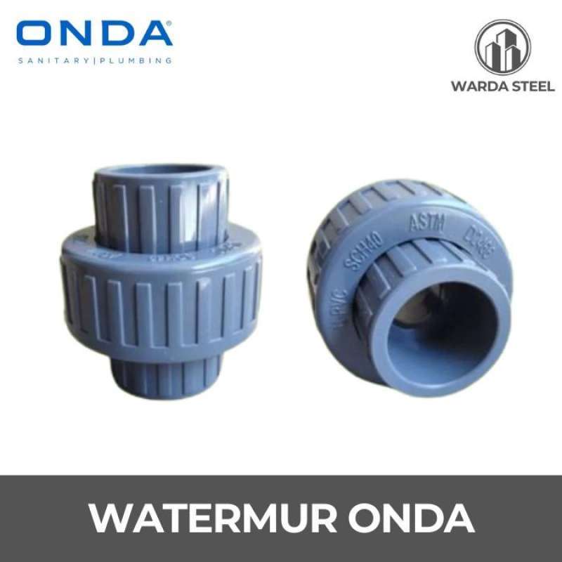 Jual Watermur 2 Pvc Onda Polos - Union Socket Water Mur Moor Moer 2 ...