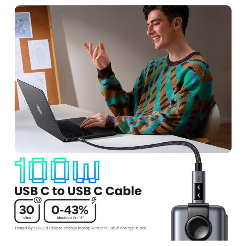 Promo Ugreen Uno Kabel Data Fast Charging 100w For iPhone Samsung ...