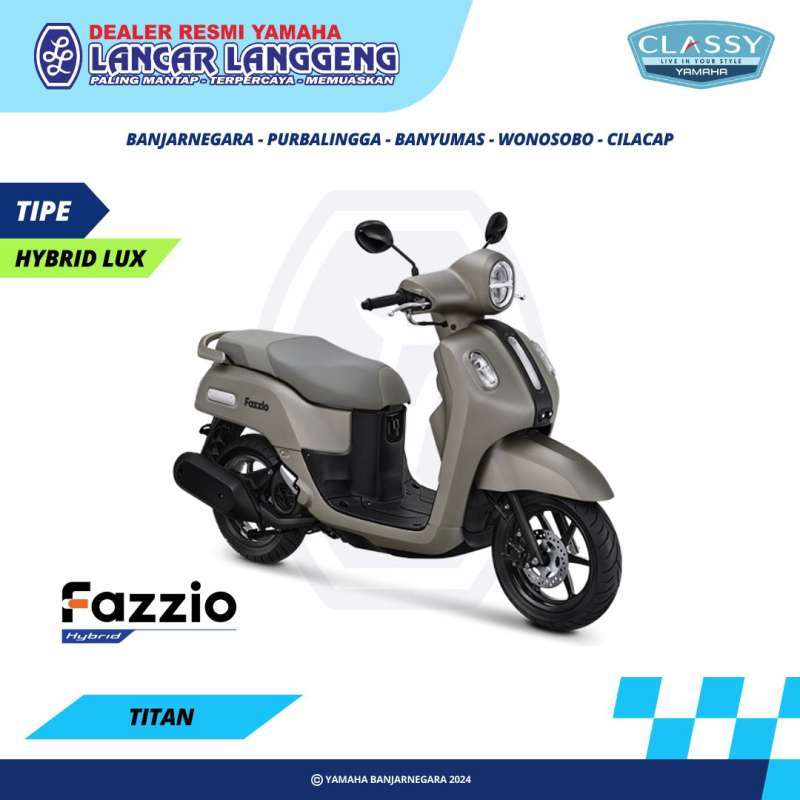 Jual [jawa Tengah] Yamaha Fazzio Hybrid / Neo / Lux Keyless Abu Pink ...