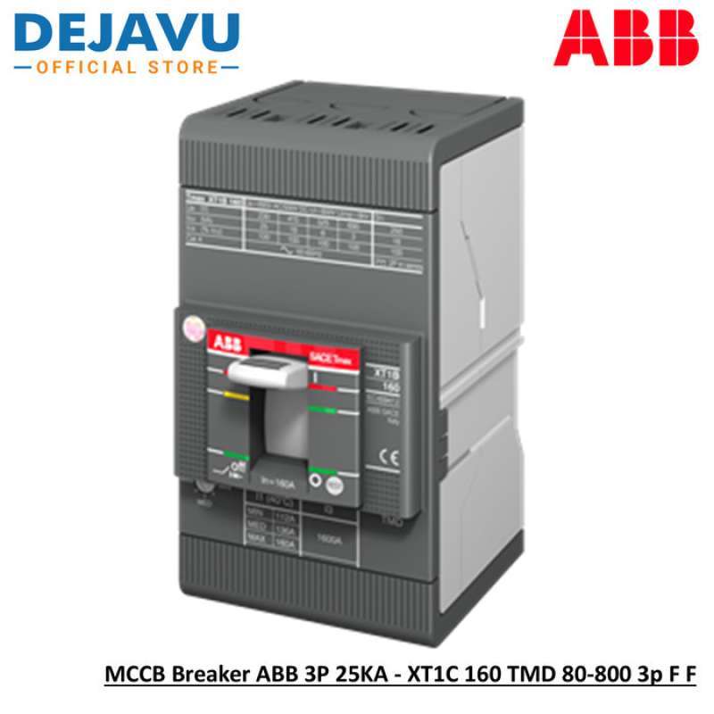Promo Mccb Breaker Abb 3p 25ka - Xt1c 160 Tmd 80-800 3p F F ...