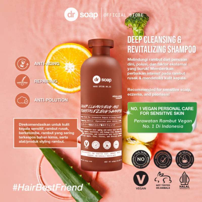 Promo Dr Soap Shampoo 400ml / Messy Free Nourishing / Deep Cleansing ...