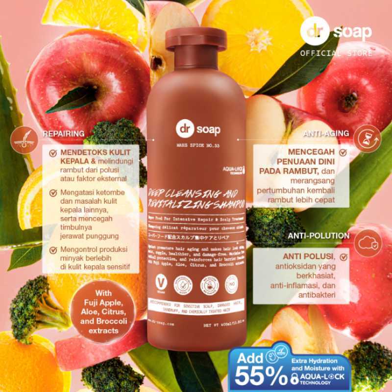 Promo Dr Soap Shampoo 400ml / Messy Free Nourishing / Deep Cleansing ...