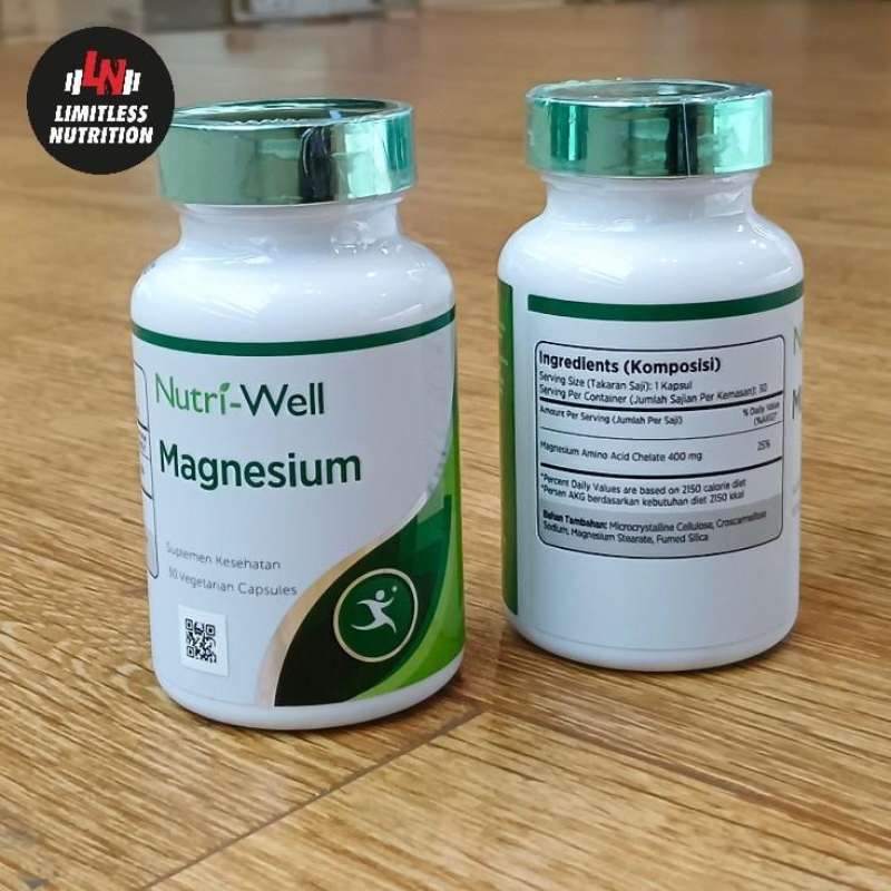 Jual Nutriwell Magnesium 30 Capsules Kapsul Bpom Di Seller Limitless ...