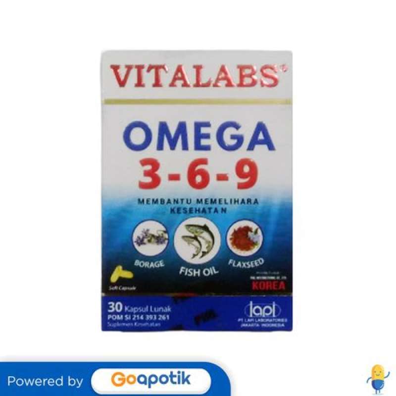 Jual Vitalabs Omega 3-6-9 Botol 30 Kapsul Di Seller Apotek A.k.a Farma - Kedoya Selatan, Kota ...