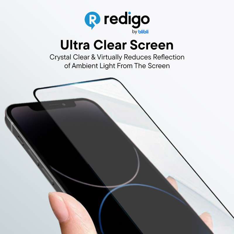 Jual Redigo iPhone 15, 16 Tempered Glass Screen Protector – High ...