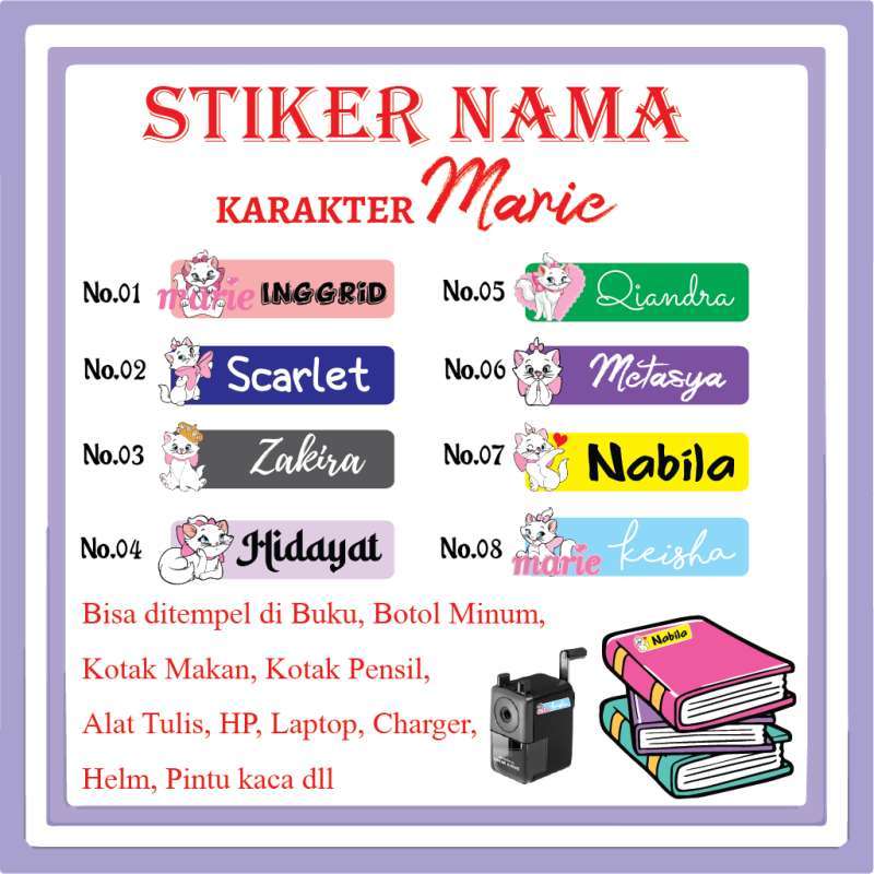 Jual Sticker Label Buku Custom 🏷️ Original Terbaru, Terlengkap, & Harga ...