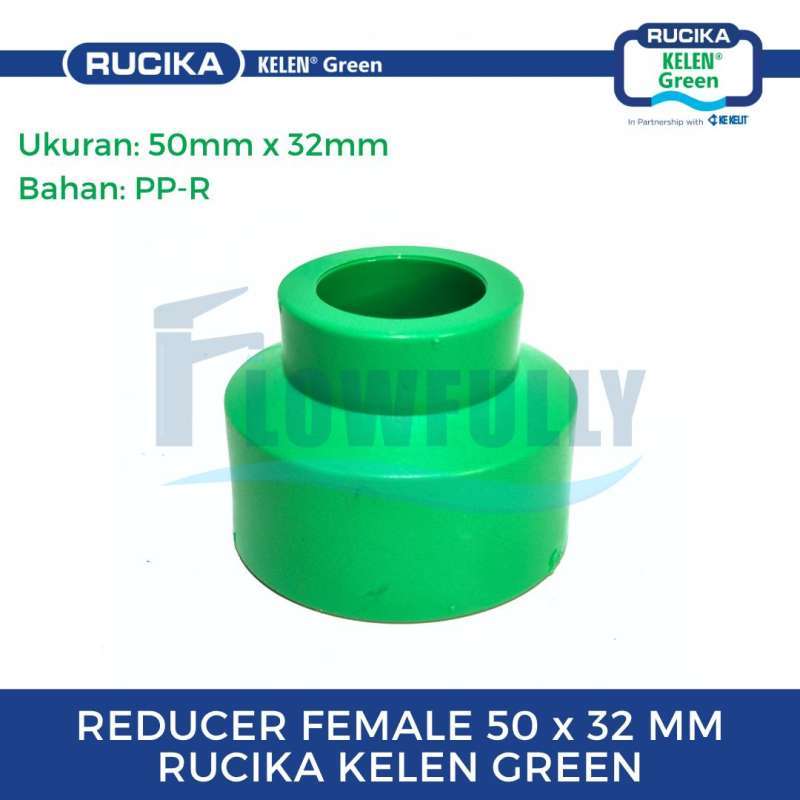 Jual Reducer Female 50 X 32 Mm Ppr Rucika Green Wavin Tigris Vlok Sock ...