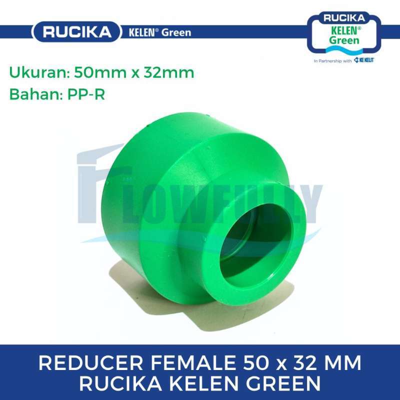 Jual Reducer Female 50 X 32 Mm Ppr Rucika Green Wavin Tigris Vlok Sock ...