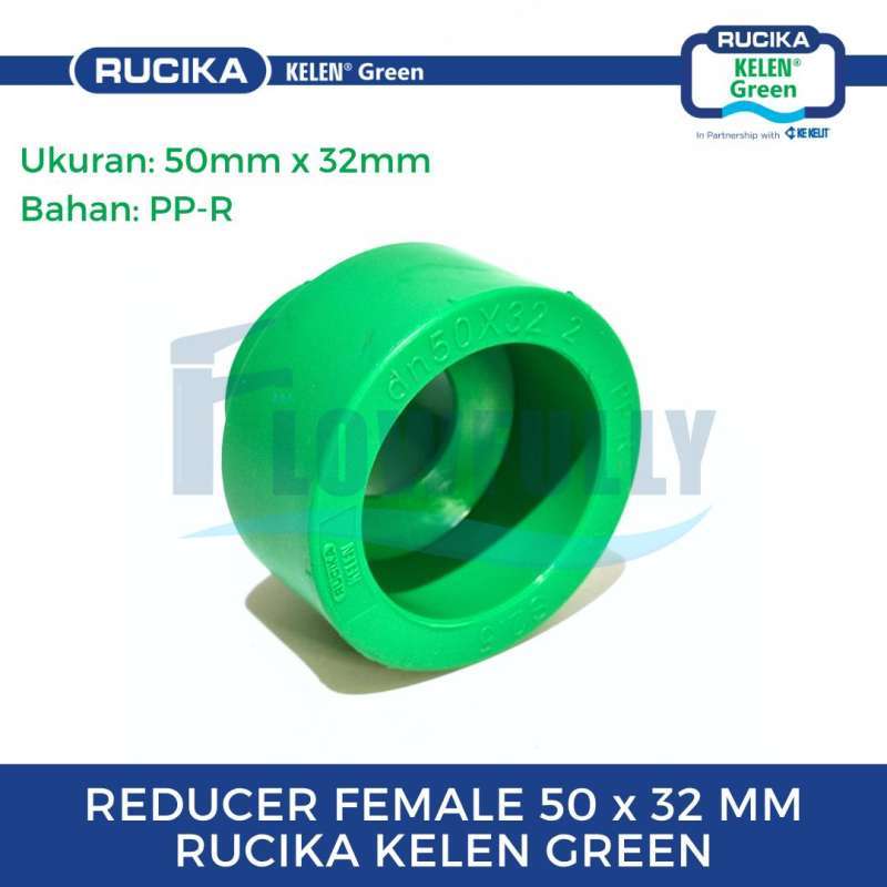 Jual Reducer Female 50 X 32 Mm Ppr Rucika Green Wavin Tigris Vlok Sock ...
