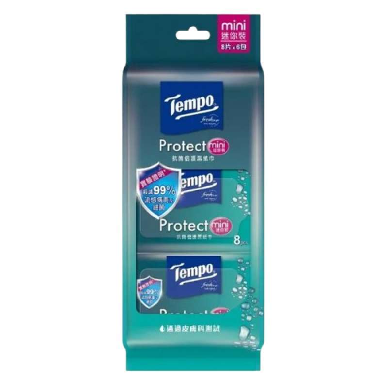 Promo Tempo Protect Wet Wipes 6x8s 1ply Diskon 49% Di Seller Ranch ...