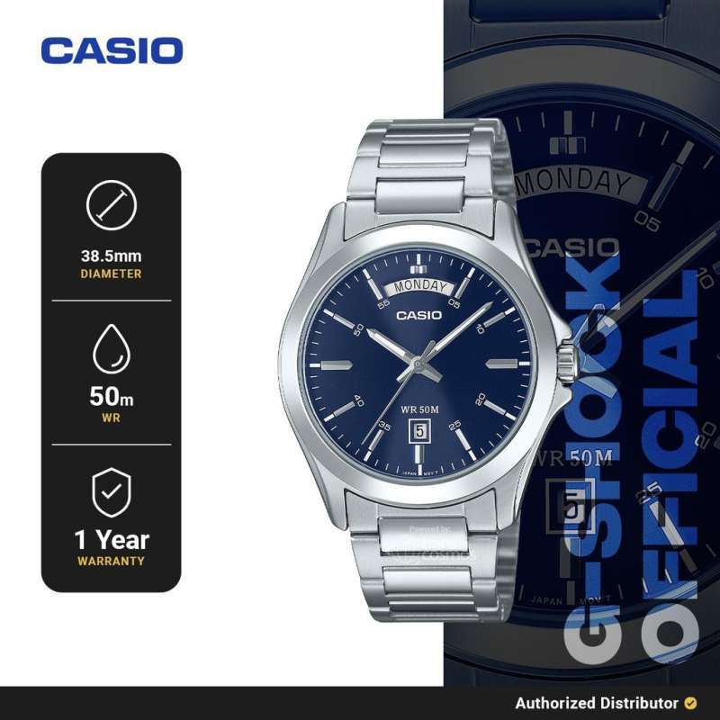 Promo [ready Instant] Jam Tangan Analog Pria Casio General Mtp-1370d ...