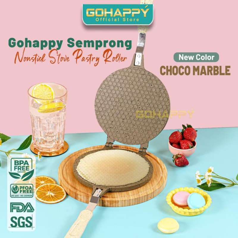 Promo [flashsale] Gohappy Egg Pastry Roller Marble Ghc-50 Cetakan Cone ...