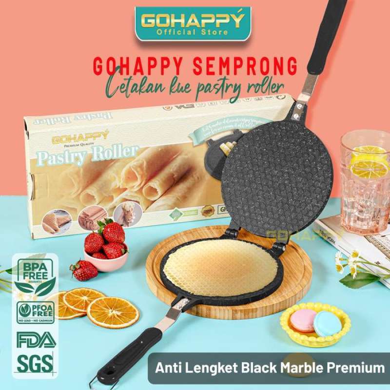 Promo [flashsale] Gohappy Egg Pastry Roller Marble Ghc-50 Cetakan Cone ...