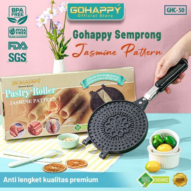 Promo [flashsale] Gohappy Egg Pastry Roller Marble Ghc-50 Cetakan Cone ...