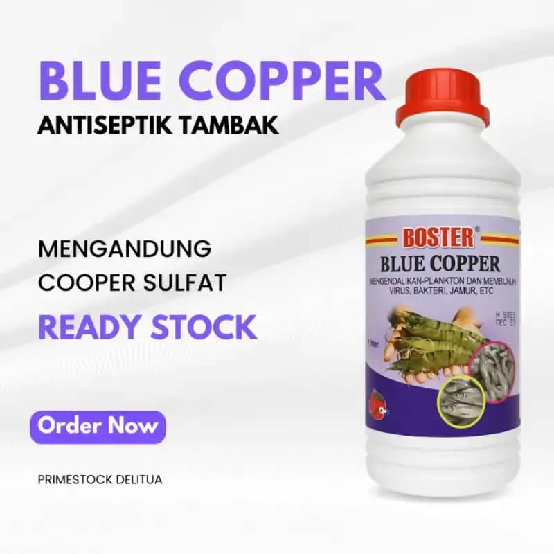 Jual Boster Blue Copper 1 Liter - Antiseptik & Pengendali Plankton ...